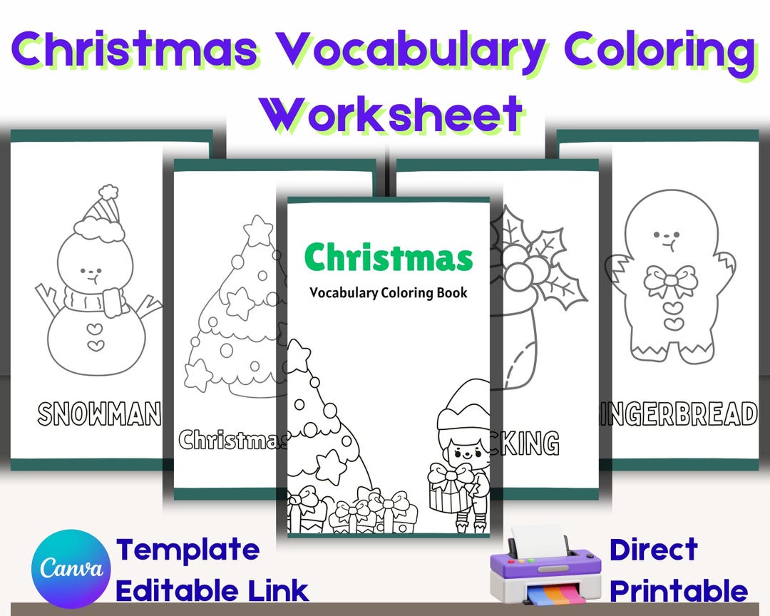 Christmas Coloring Pages, Christmas Coloring Book, Christmas Coloring ...