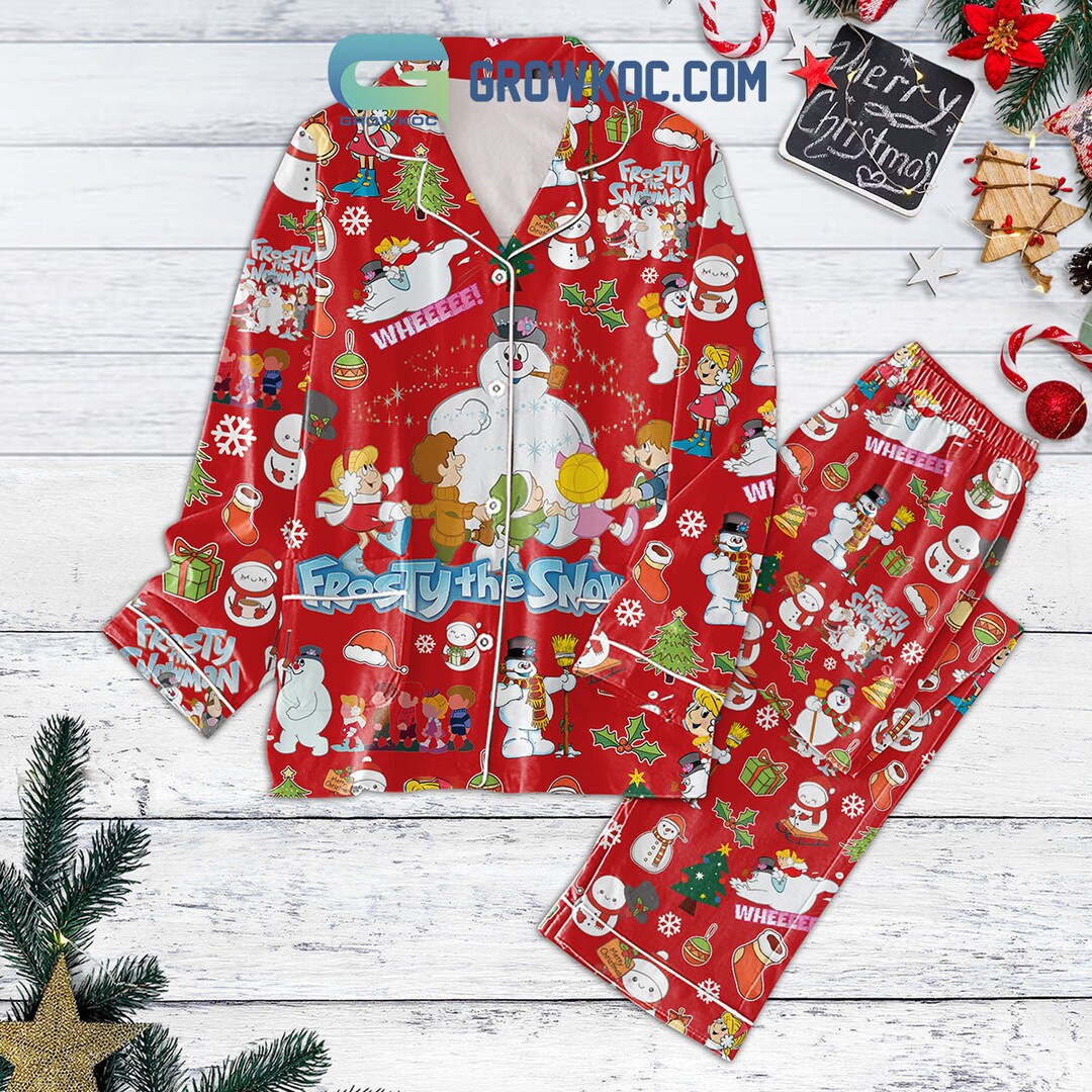 Frosty the Snowman Merry Christmas Pajamas Set Christmas - Etsy