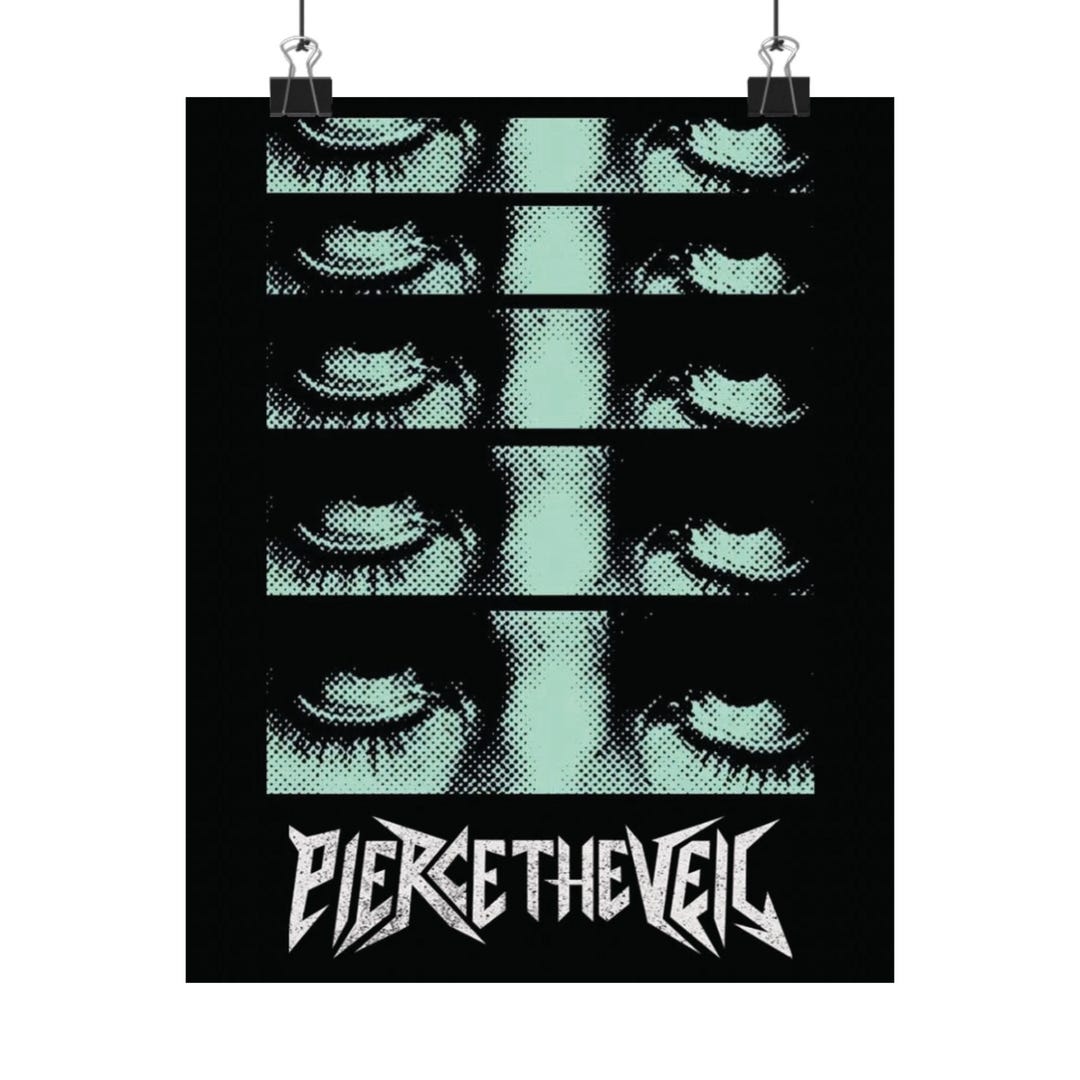 Ptv Grunge Band Emo Poster, Matte Vertical Wall Art for Bedroom, Punk ...