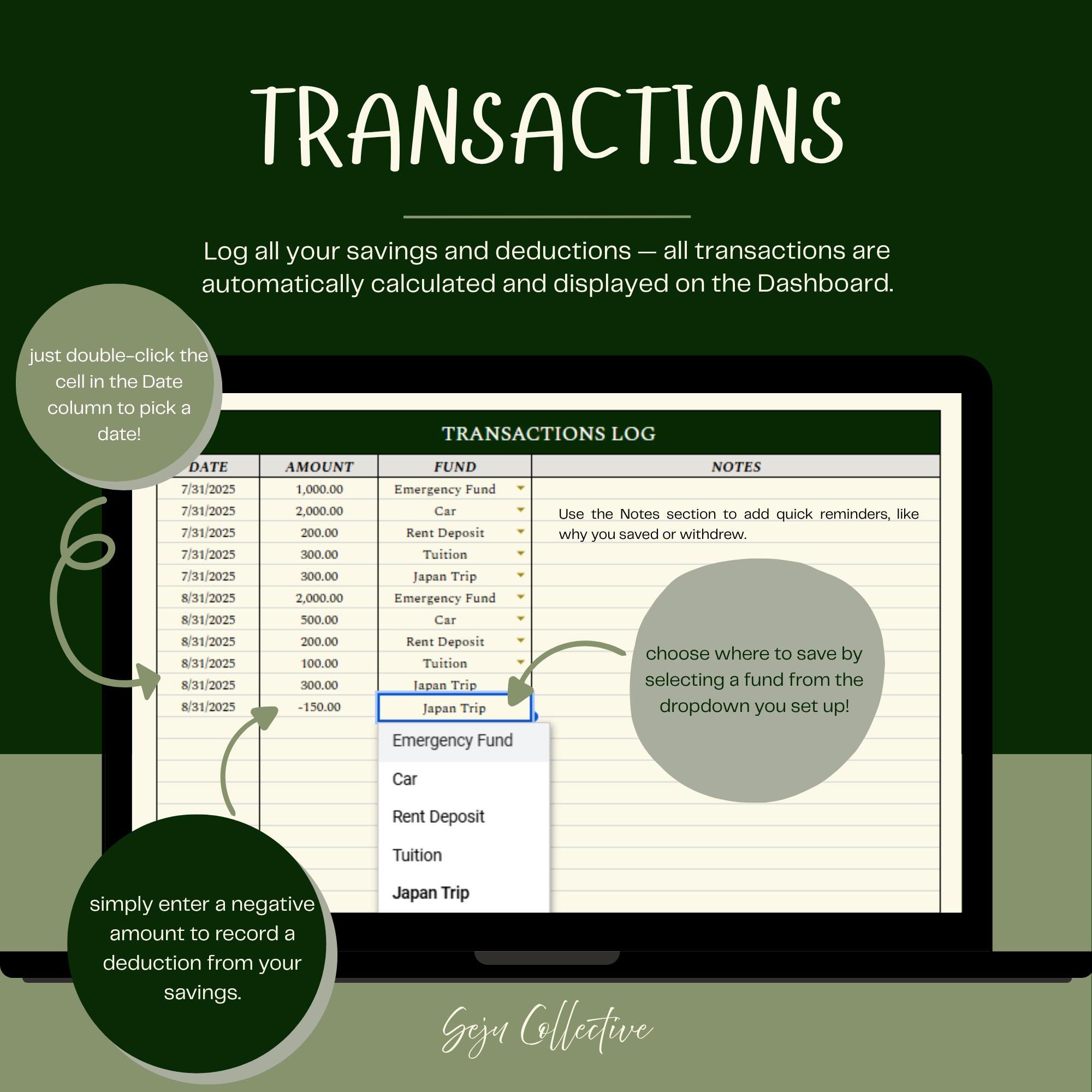 Ultimate Savings Tracker, Sinking Funds Template (google Sheets) - Etsy