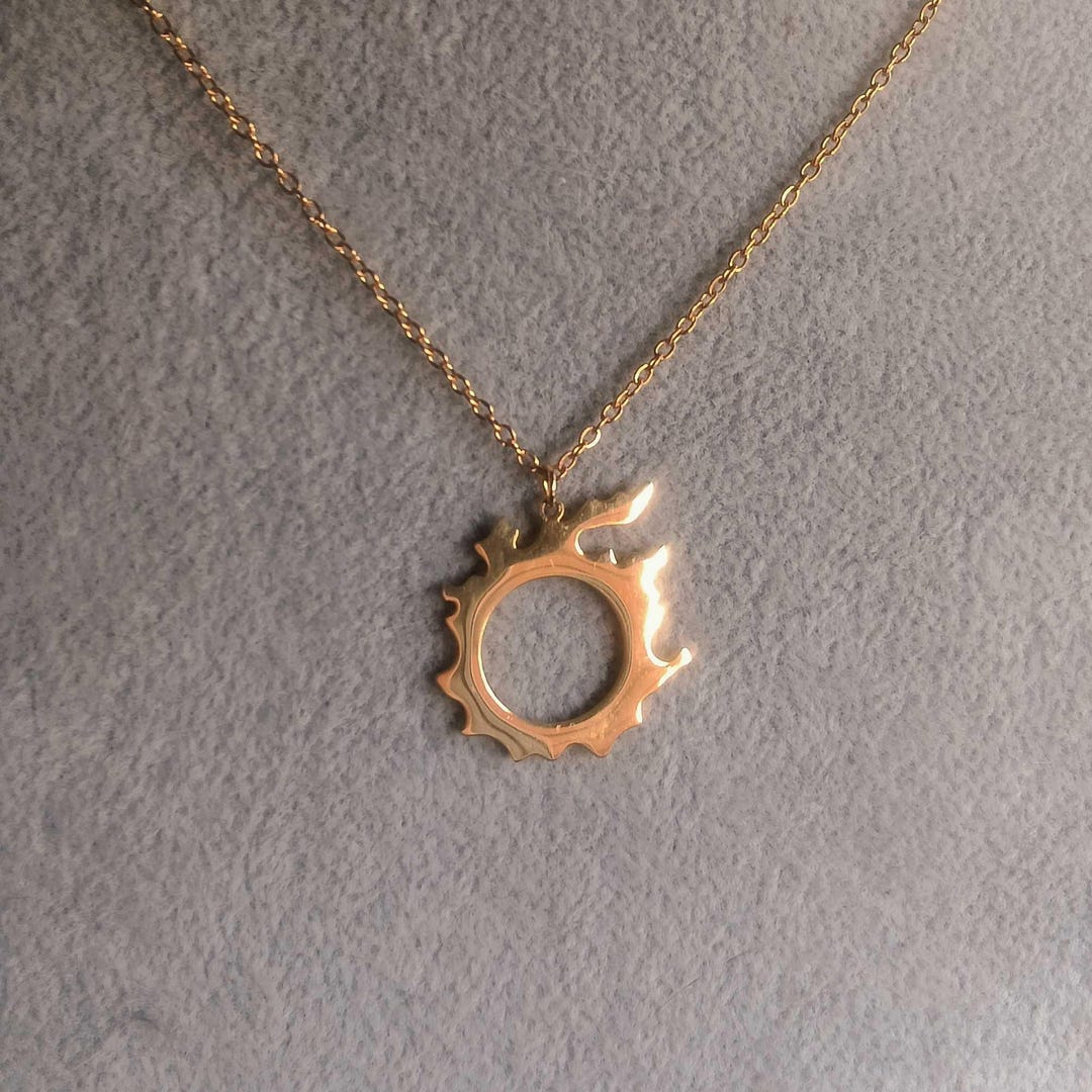 Final Fantasy 14 Meteor Symbol Gold-plated Necklace FFXIV Cosplay - Etsy