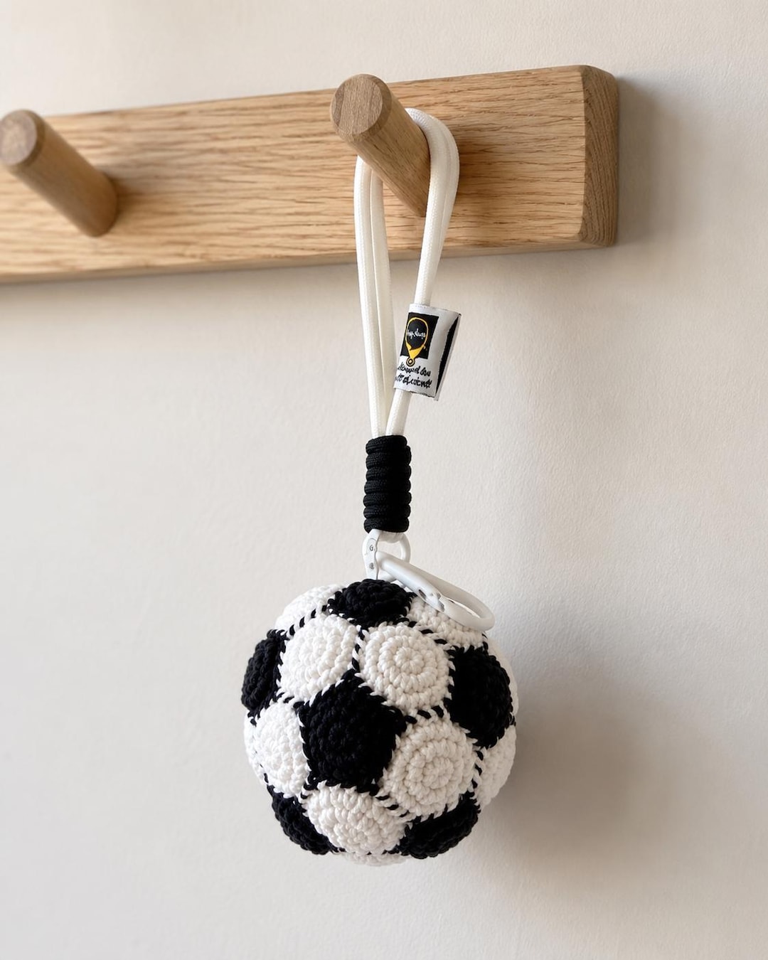 Soccer Ball Crochet Keychain, Father’s Day Gift for Dad, Coach Car ...
