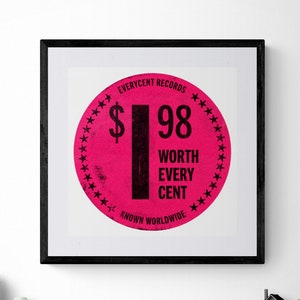 Record Cover Sticker Art Print Vinyl Art Easy Listening - Etsy