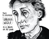 Virginia Woolf Poster Print Great Writers - Etsy