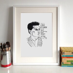 Ludwig Wittgenstein Poster Print Famous Philosopher - Etsy