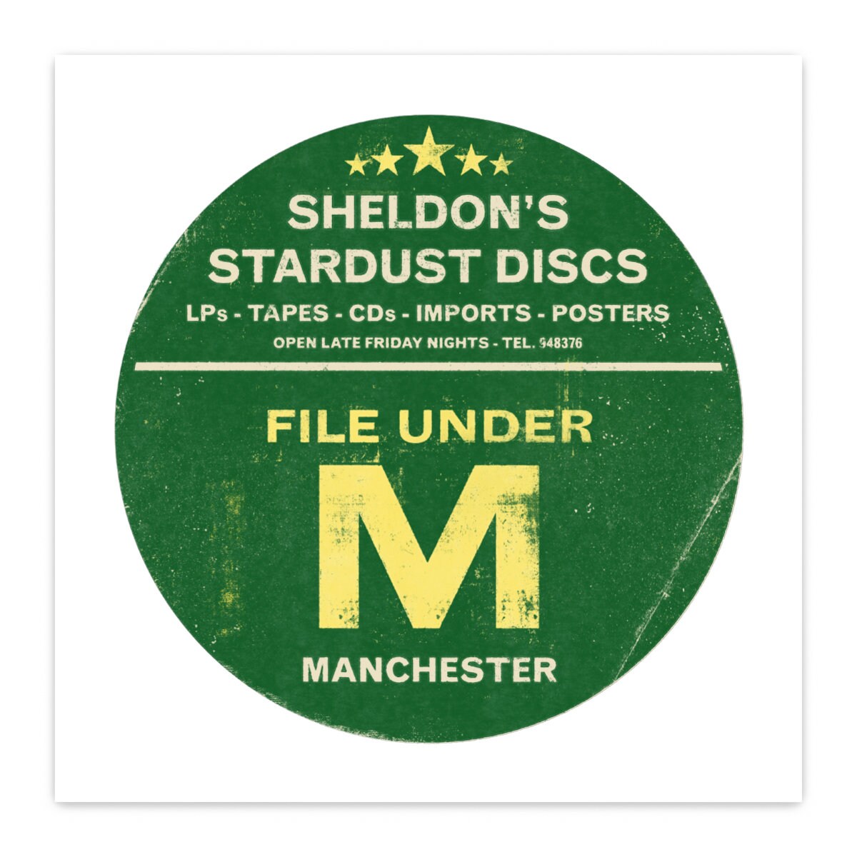 Manchester Band Music Poster Album Cover Pop Art Sticker Aesthetic ...