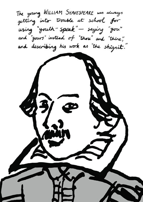William Shakespeare Poster Print in Trouble at School Great | Etsy