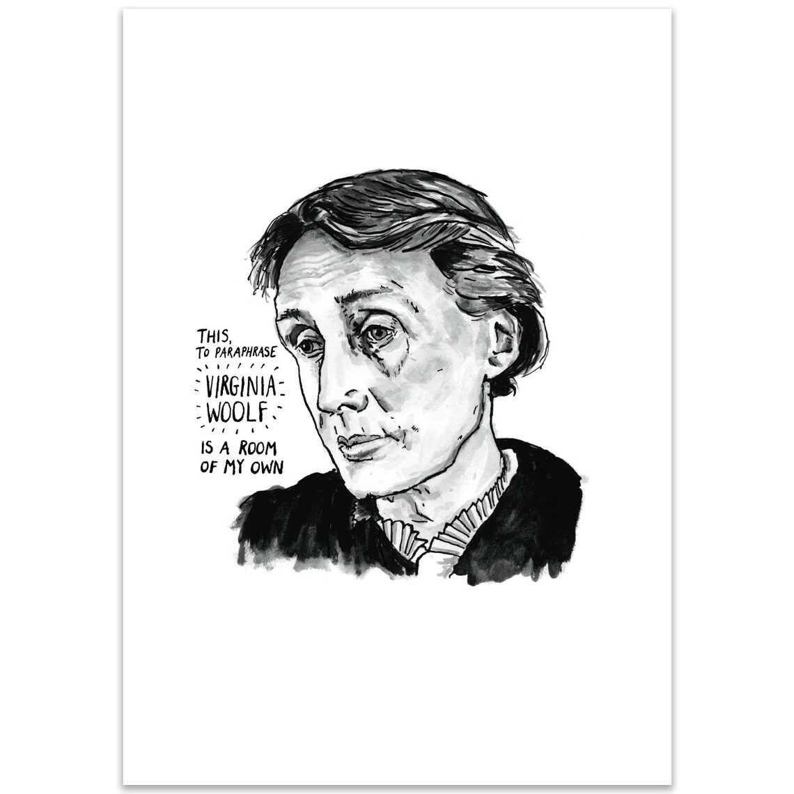 Virginia Woolf Poster Print Great Writers - Etsy