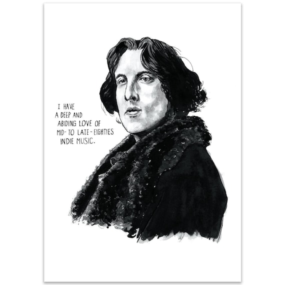 Oscar Wilde Portrait Poster Print As Seen on HBO's | Etsy