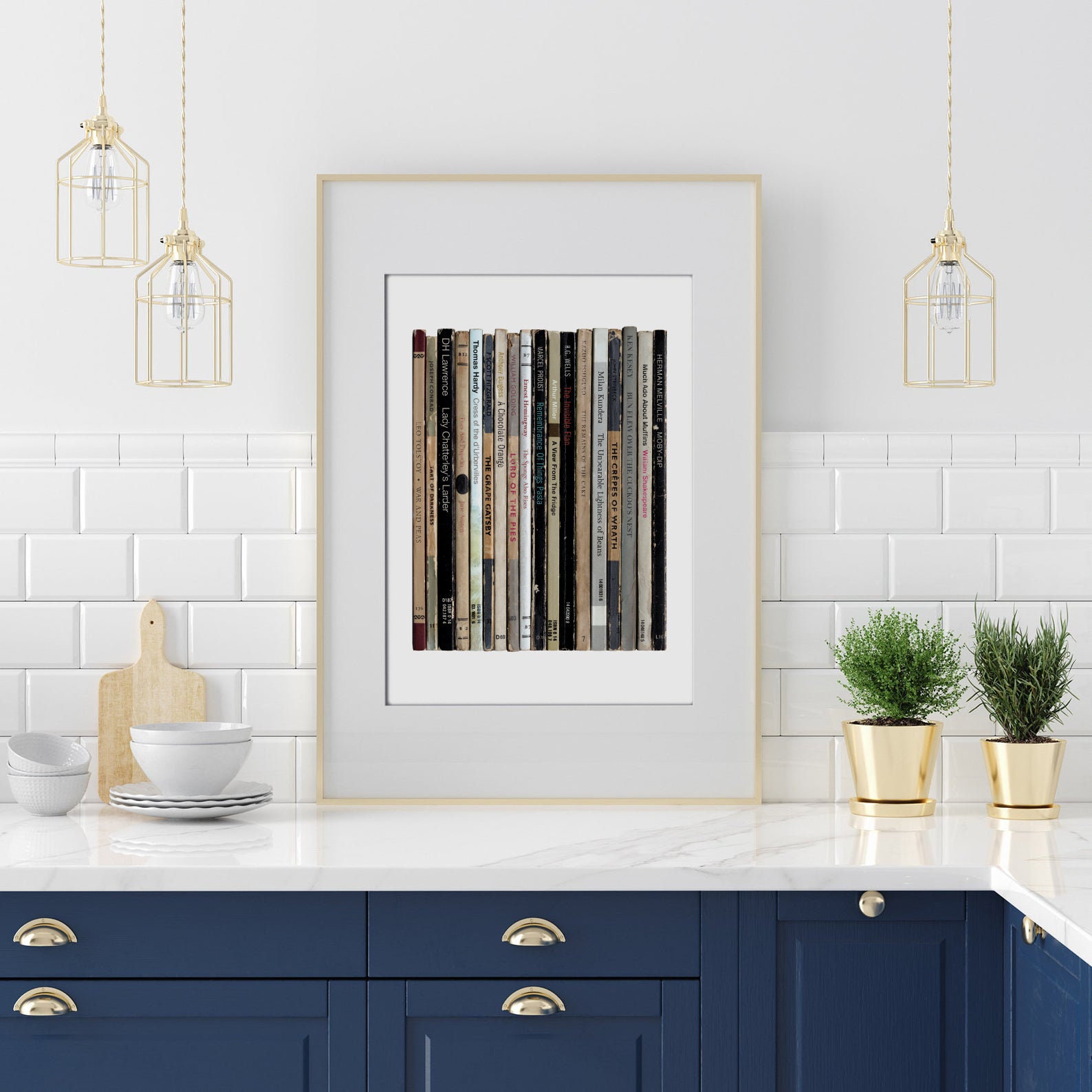 Kitchen Print for Book Lovers Famous Novels for Foodies Gift | Etsy