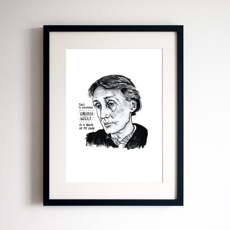 Virginia Woolf Poster Print Great Writers - Etsy