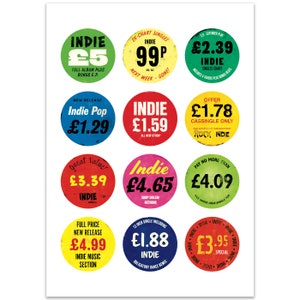 Original Indie Music Poster Record Cover Sticker Art Album Cover ...
