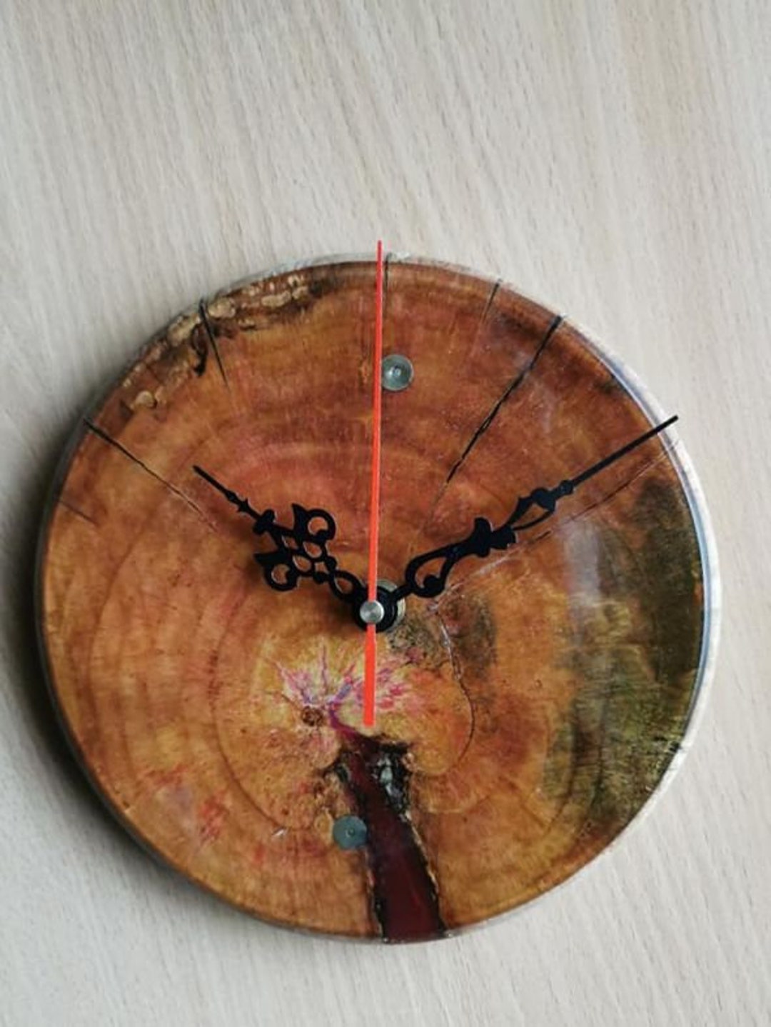 Wood Quartz Wall Clock - Etsy