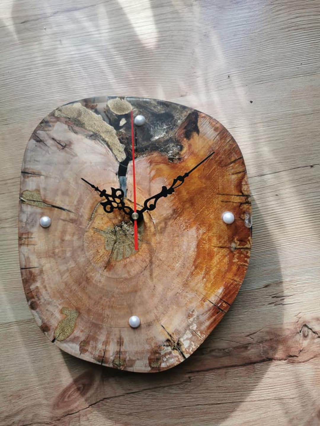 Wood Quartz Wall Clock - Etsy