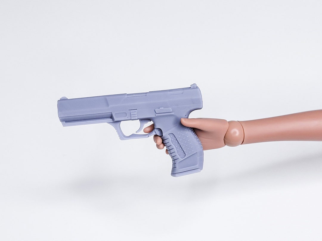 Hand Gun Smart Doll Weapon Prop Resin 3D Printed Vinyl BJD 1:3 1/3 ...
