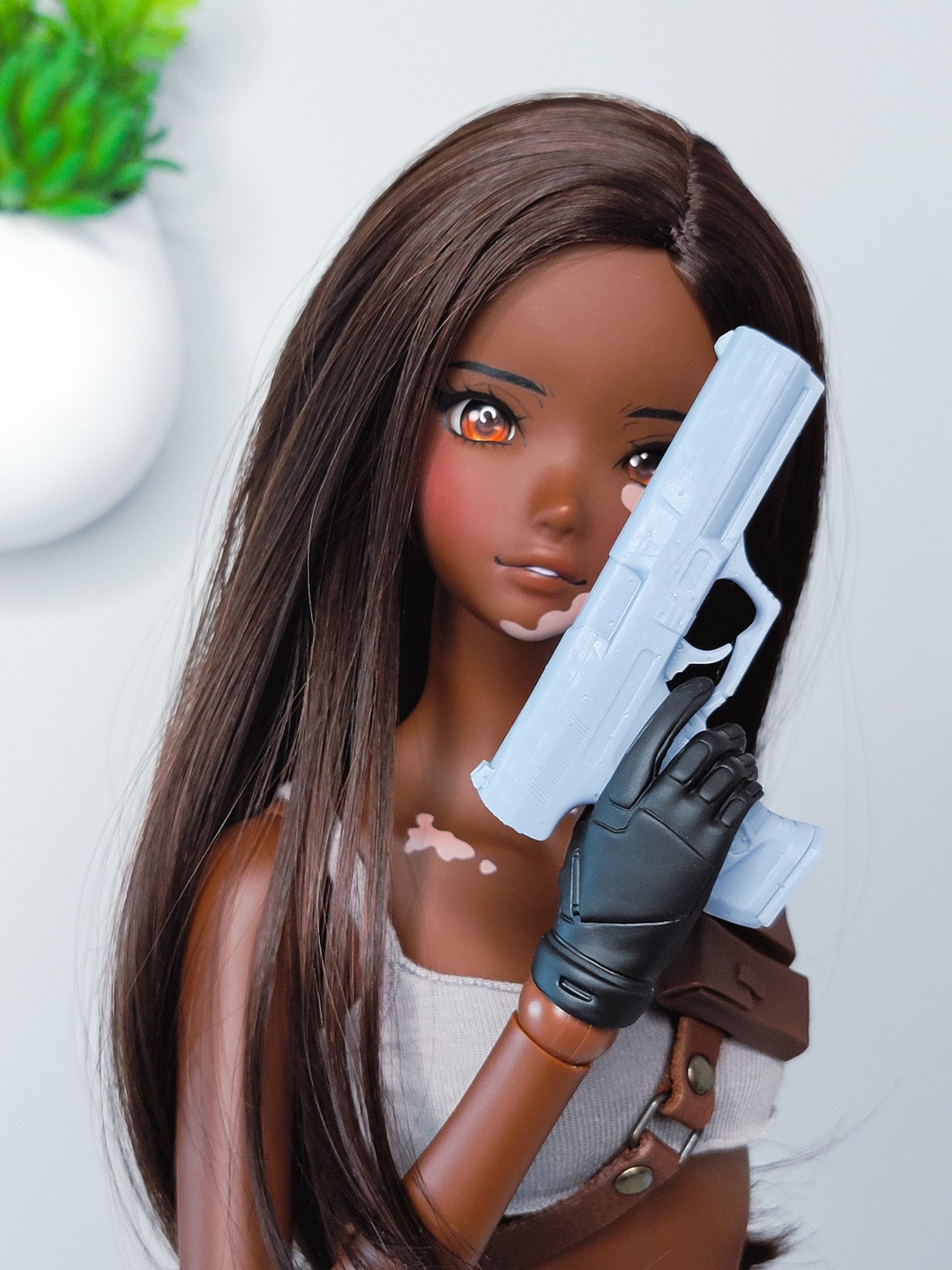 Hand Gun - Smart Doll Weapon Prop Resin 3D Printed Vinyl BJD 1:3 1/3 ...