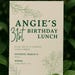 Birthday Dinner/lunch Invitation - Etsy