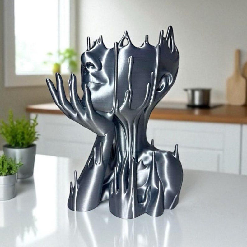 Melted Girl – 3D Printed Vase Pot Sculpture for Modern Home Decoration ...