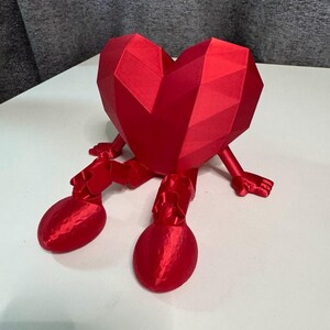 3D Printed Geometric Heart Buddy – Valentine's Day Decoration - Etsy