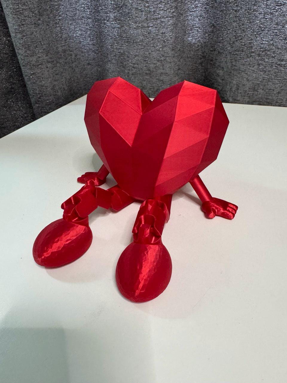 3D Printed Geometric Heart Buddy – Valentine's Day Decoration - Etsy