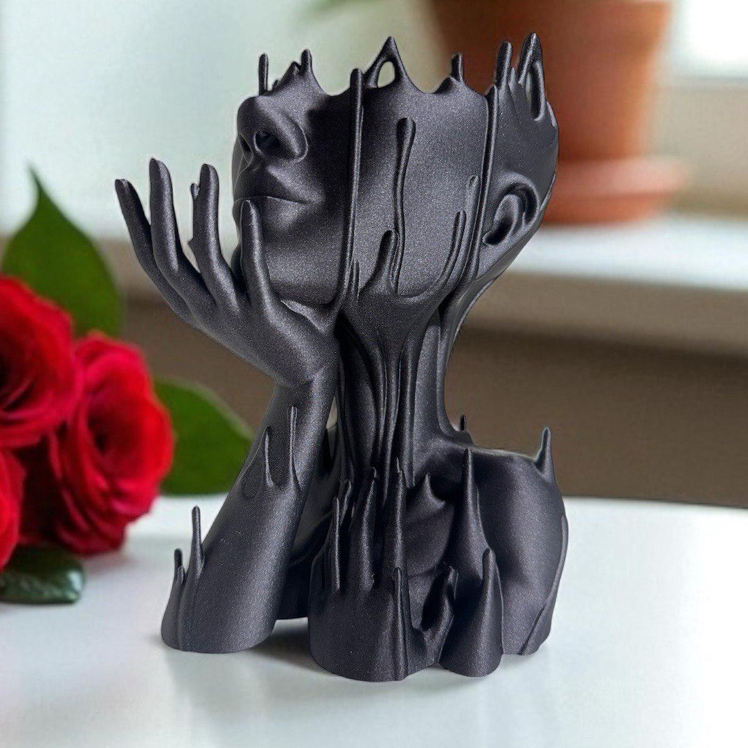 Melted Girl – 3D Printed Vase Pot Sculpture for Modern Home Decoration ...