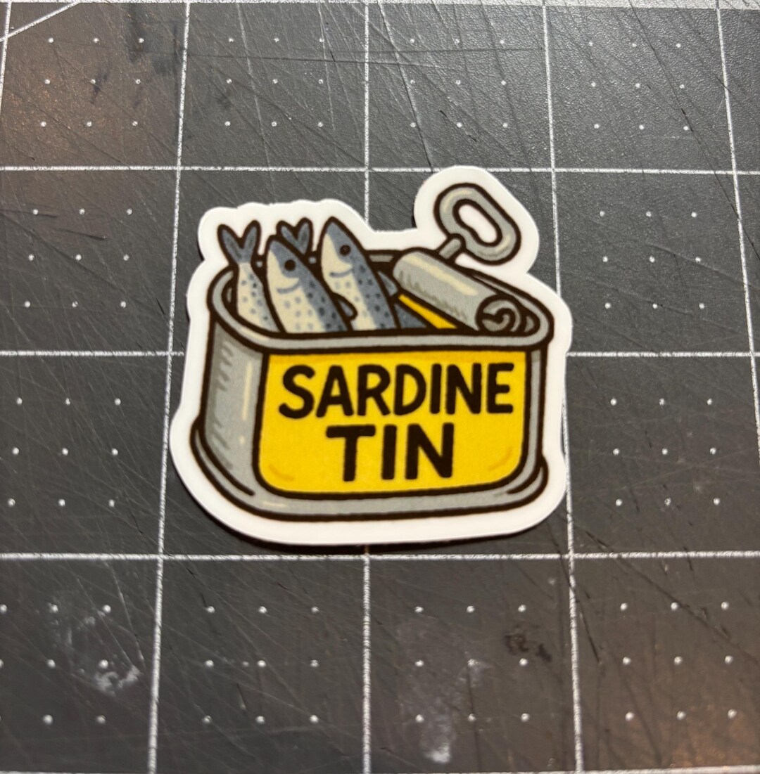 Sardine Tin 1 Official Logo - Waterproof Sticker - 2inches - Etsy