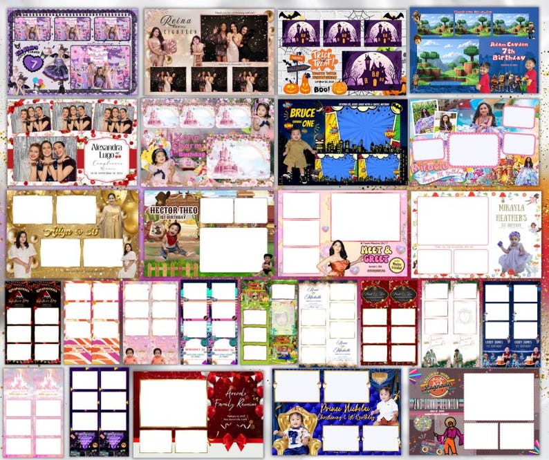 Custom Photo Booth Template: Personalized Event Overlay (PDF, JPG, PNG ...