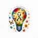 Let Your Light Shine Autism Awareness PNG Bundle | Light Bulb Puzzle ...