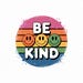 Be Kind Retro Happy Face PNG Bundle | Vintage Rainbow Kindness Clipart ...
