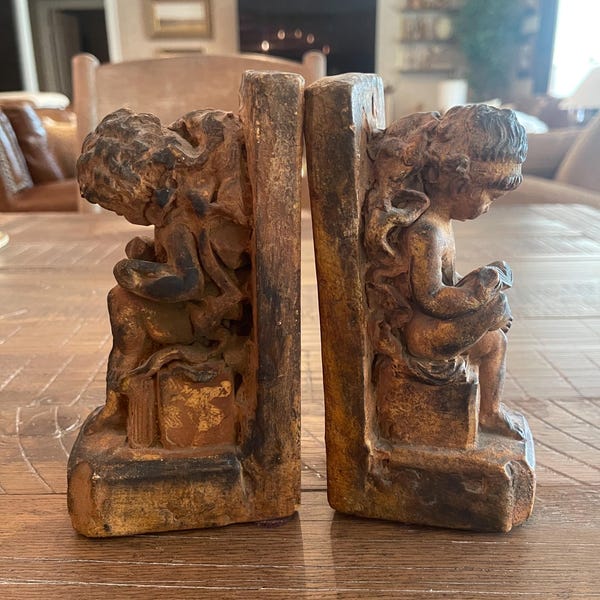 Cherub Bookends - Etsy