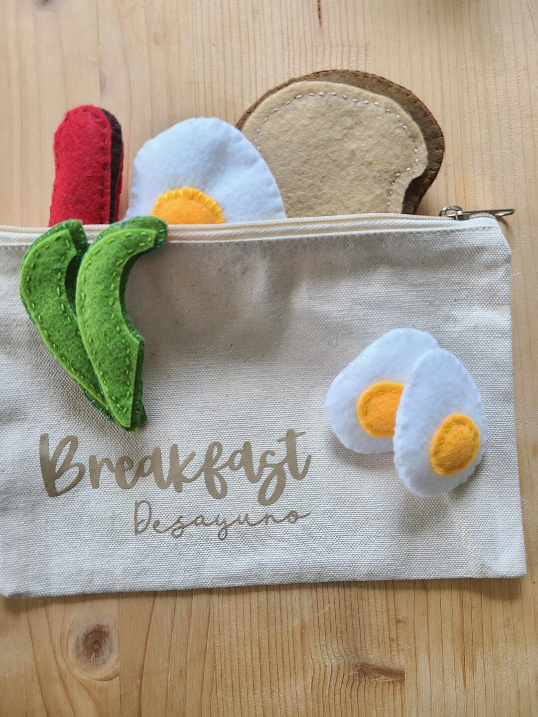 Felt Breakfast Play Food Set: Toast, Eggs, Avocado - Etsy