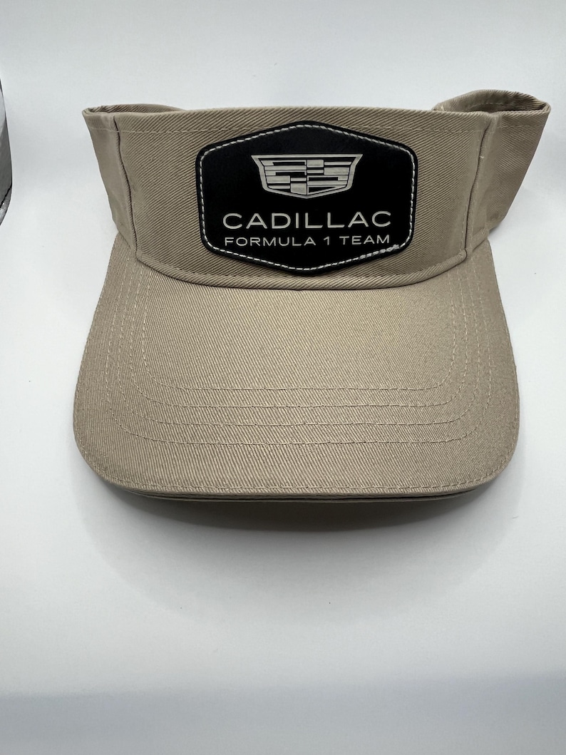 Cadillac F1 Formula 1 GM Race Team 2026 Sunvisor: Khaki Golf Hat With Leatherette Logo - Etsy