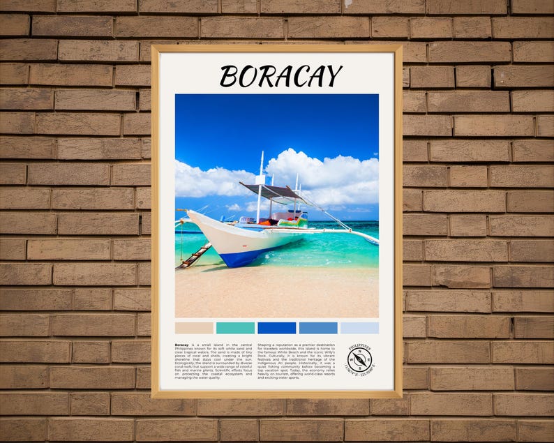 Boracay Poster: Philippines Poster, Boracay Print, Boracay Real Photo ...