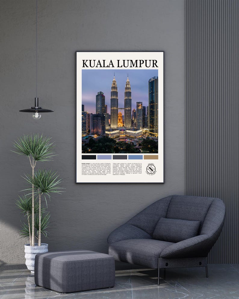 Kuala Lumpur Poster: Malaysia Poster, Petronas Towers Poster, Petronas ...
