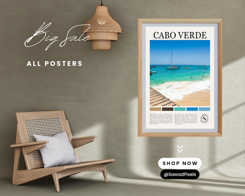 Cabo Verde Poster: Cabo Verde Print, Cabo Verde Paint, Cabo Verde Photo ...
