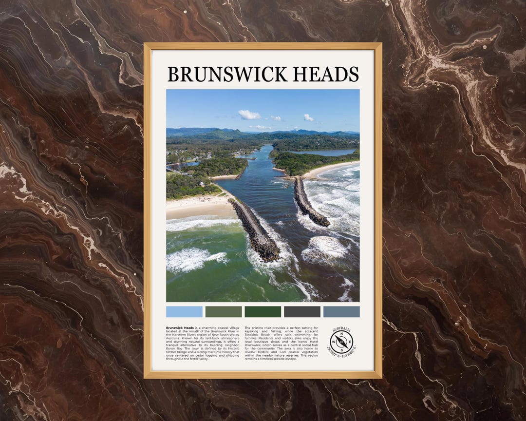 Brunswick Heads Poster: Australia Poster, Brunswick Heads Print, New ...