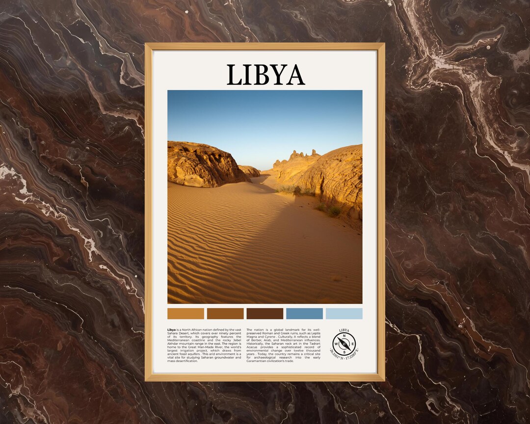 Libya Poster: Libya Desert Print, Libya Paint, Libya Photo, Libya Wall ...