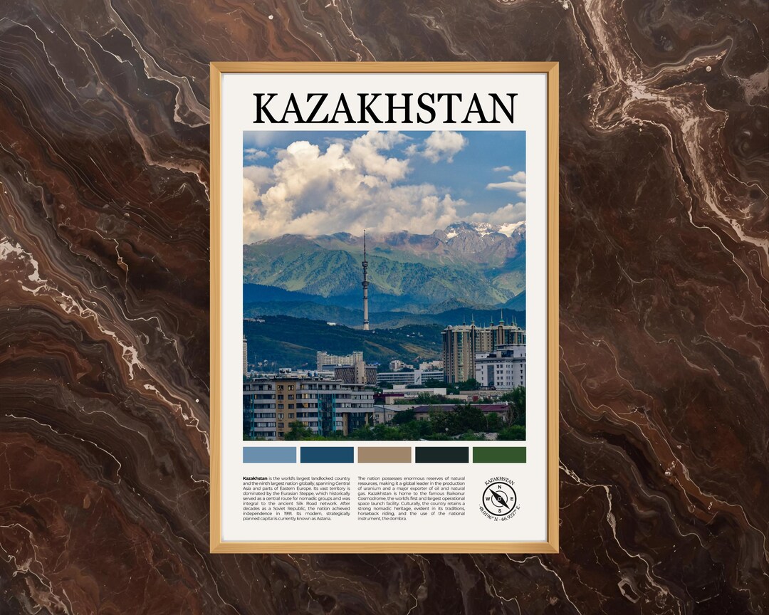 Kazakhstan Poster: Kazakhstan Print, Kazakhstan Paint, Kazakhstan Photo ...