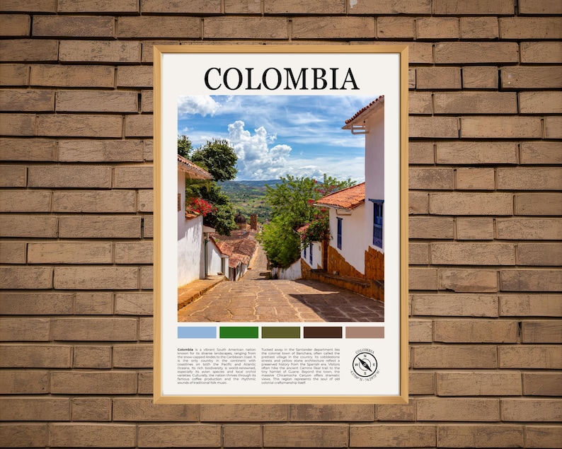 Barichara Poster: Colombia Poster, Colombia Print, Colombia Real Photo ...