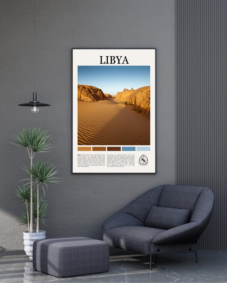 Libya Poster: Libya Desert Print, Libya Paint, Libya Photo, Libya Wall ...