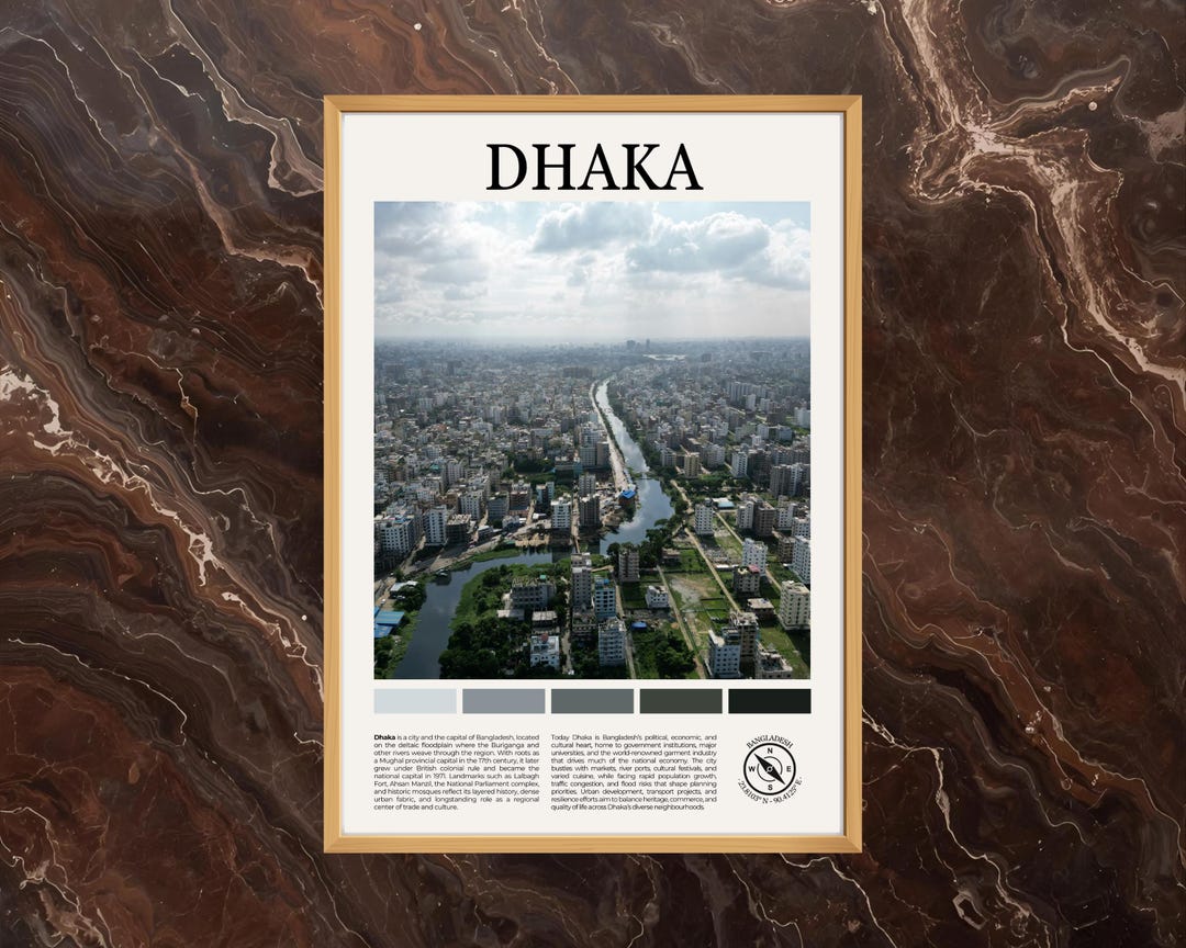 Dhaka Poster: Dhaka Print, Dhaka Paint, Dhaka Photo, Bangladesh Poster, Dhaka Wall Art ...