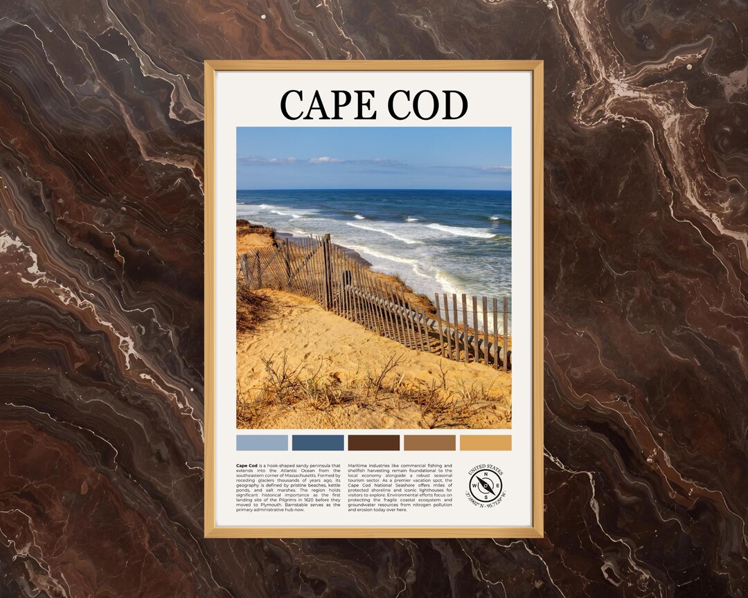 Cape Cod Poster: Massachusetts Poster, Cape Cod Print, Cape Cod Real ...