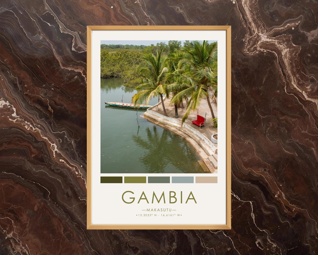Gambia Photography Print, Makasutu Travel Poster, Gambia Real Photo ...