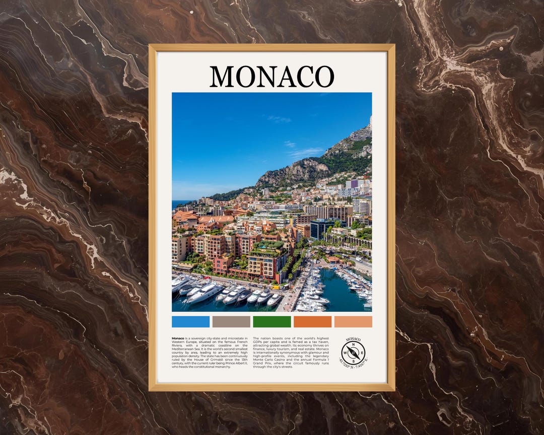 Monaco Poster: Monaco Print, Monaco Paint, Monaco Photo, Monaco Wall ...