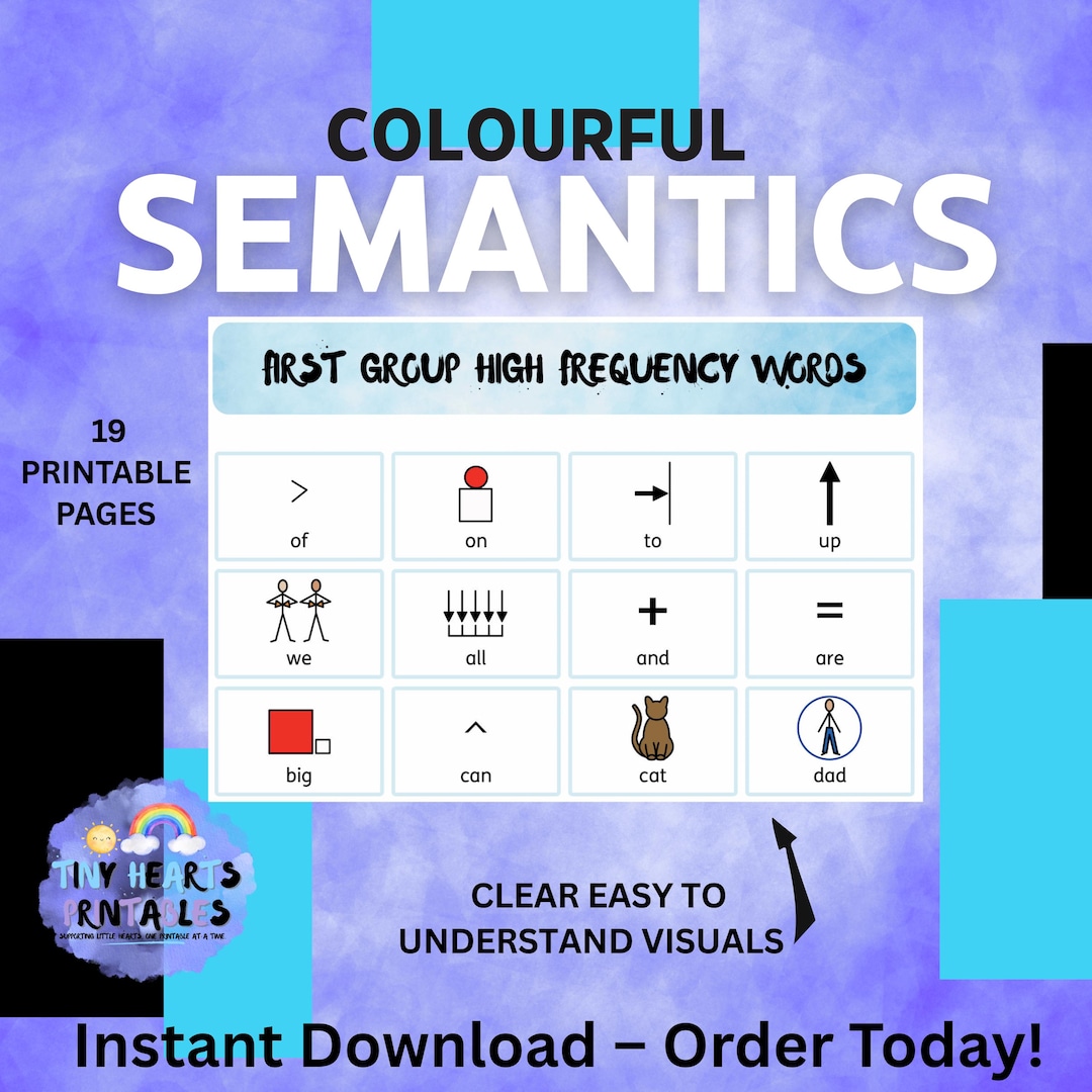 Colourful Semantics Vocabulary Boards: SEN Speech Visuals - Etsy