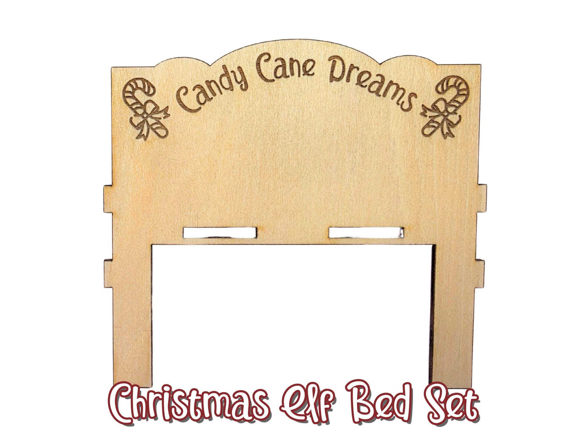 Christmas Elf Bed Single-bed Set | 1/6 Scale for 12" Elves | Blanket ...