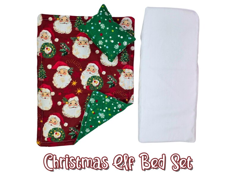 Christmas Elf Bed Single-bed Set | 1/6 Scale for 12" Elves | Blanket ...