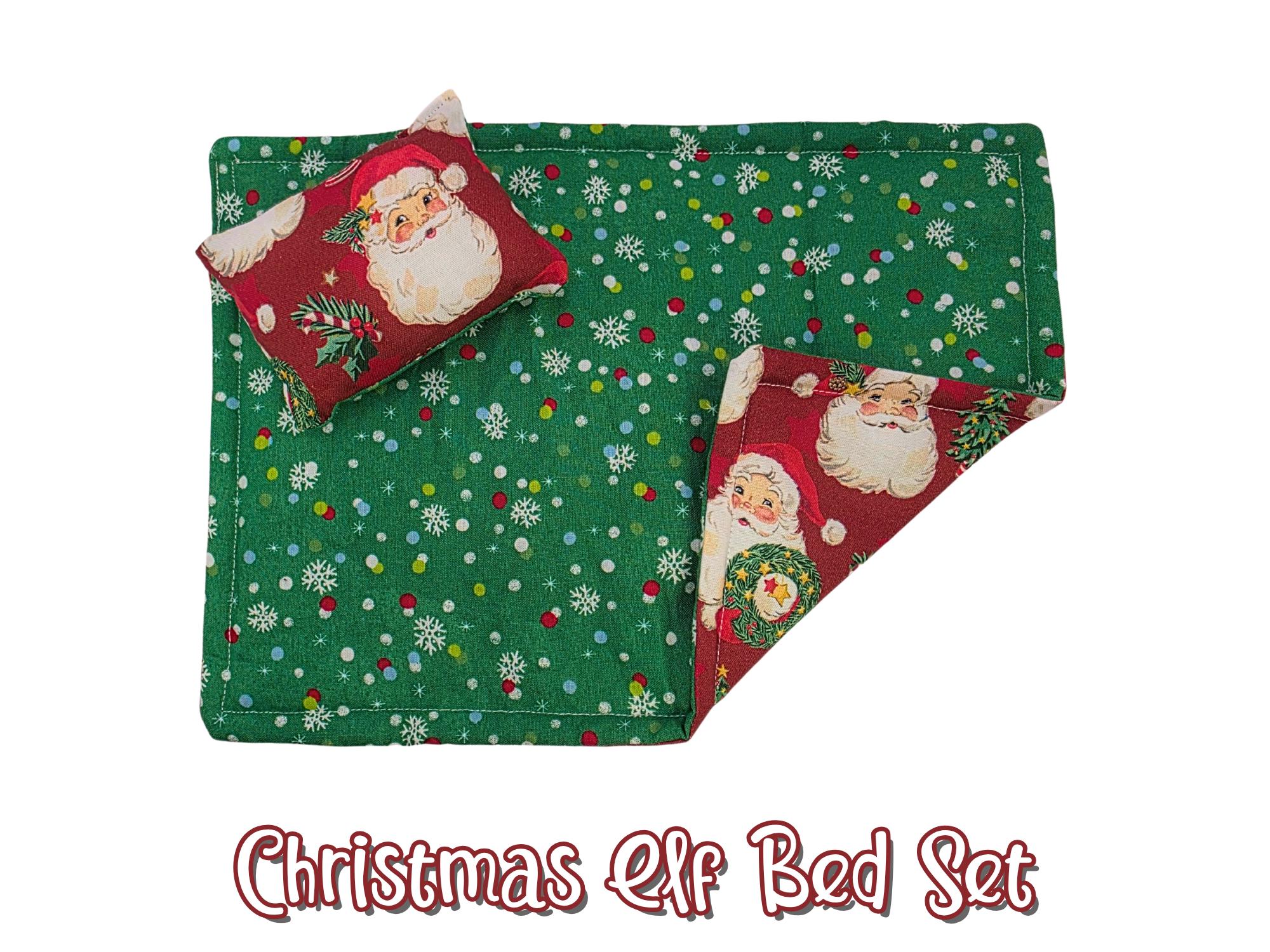 Christmas Elf Bed Single-bed Set | 1/6 Scale for 12" Elves | Blanket ...