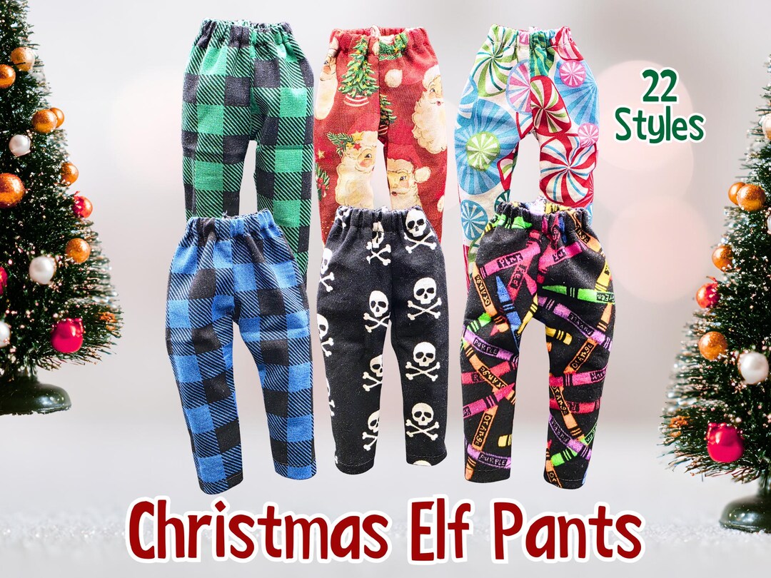 Christmas Elf Pants – 12” Elf Doll Clothes – 22 Styles – Varied ...