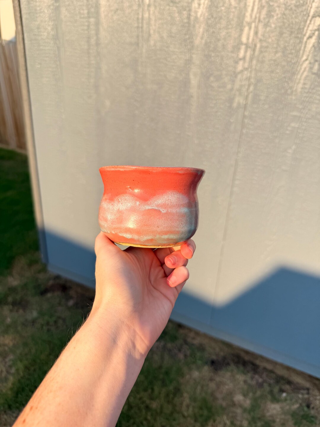 Handmade Pink and Blue Small Plant Pot/catch All Trinket Dish: Wheel ...